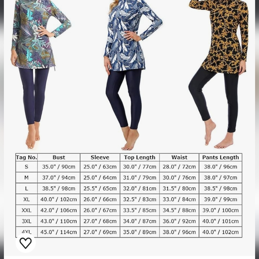 3x/4x Plus Size Rash Guard Swimsuit Swim Shirt Long S… - Gem